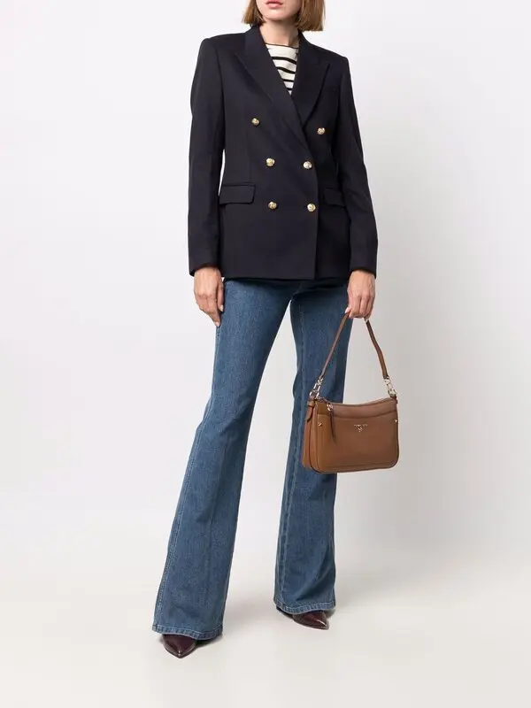 Michael Kors Jet Set Leather Shoulder Bag