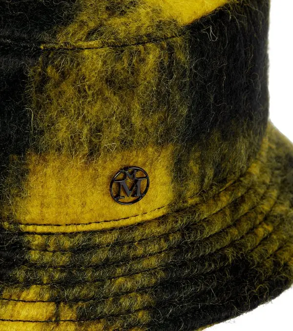 MAISON MICHEL Jason Checked Bucket Hat - Multicoloured