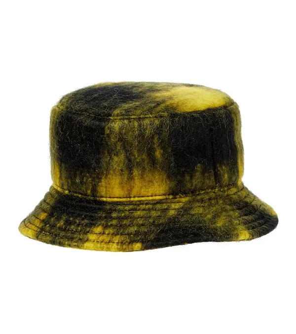MAISON MICHEL Jason Checked Bucket Hat - Multicoloured
