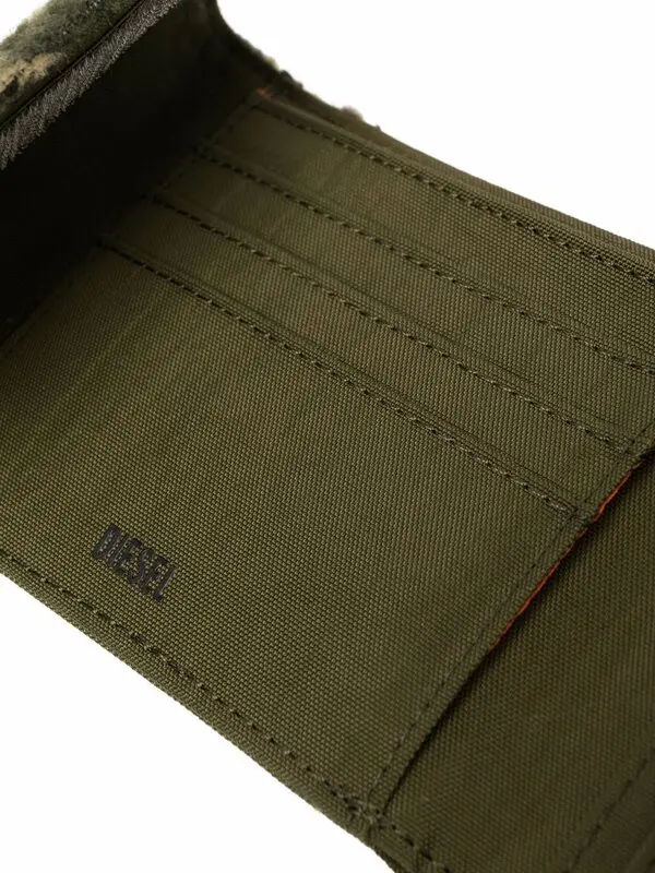 DIESEL® Faux-shearling Folding Wallet
