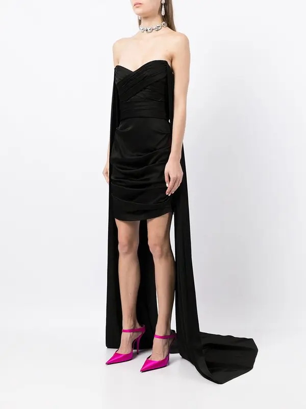 Alex Perry Draped Strapless Dress