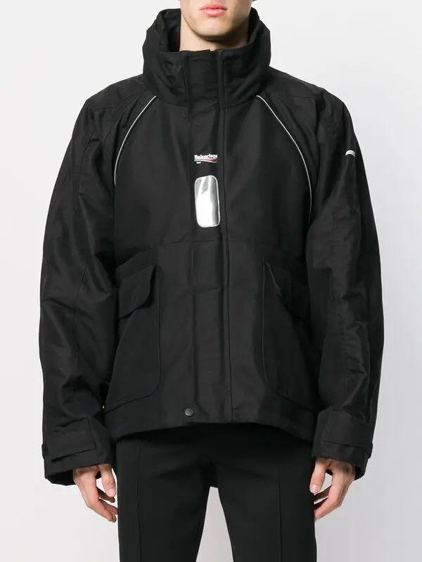 Balenciaga C Shape Parka - Black | Editorialist