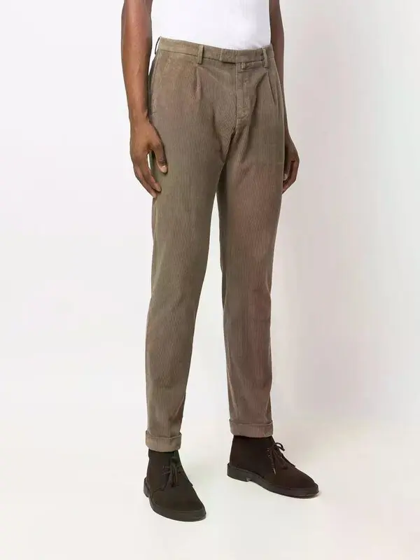 BRIGLIA 1949 Beige Cotton Blend Corduroy Trousers