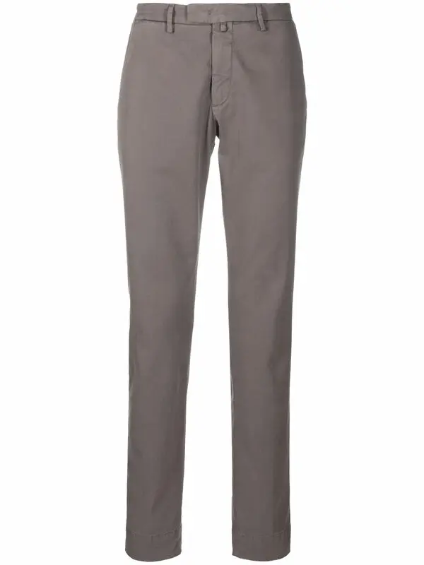 BRIGLIA 1949 Straight-leg Chino Trousers - Grey