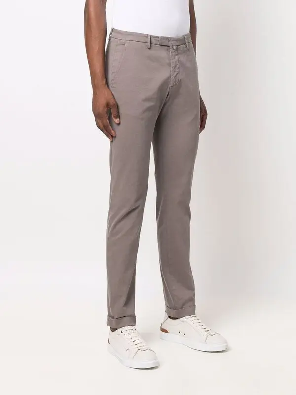 BRIGLIA 1949 Straight-leg Chino Trousers - Grey