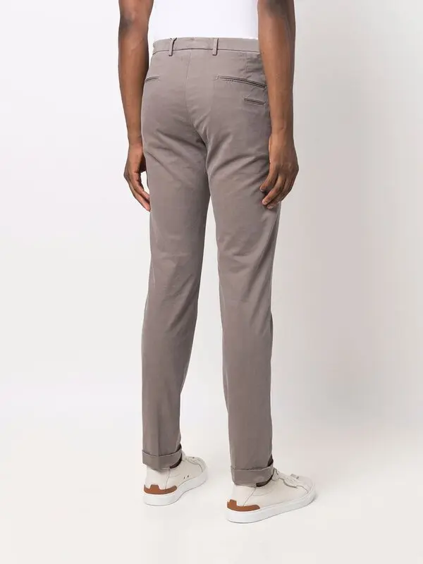 BRIGLIA 1949 Straight-leg Chino Trousers - Grey
