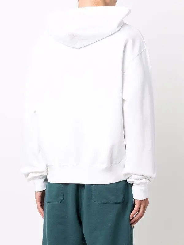 Heron Preston Graphic Print Cotton Hoodie - White