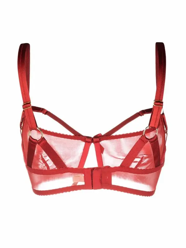 BORDELLE Bondage Belle Soft-cup Bra - Red