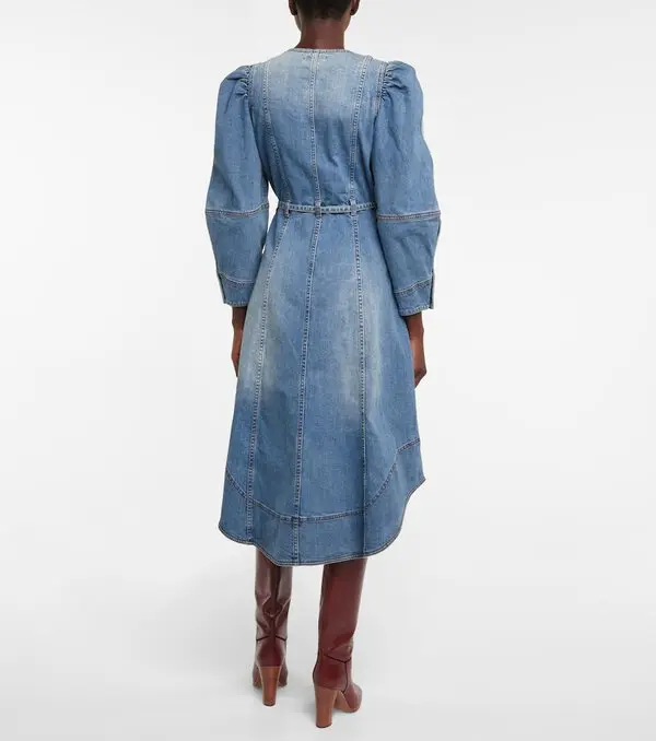 Ulla Johnson Starr Denim Midi Dress