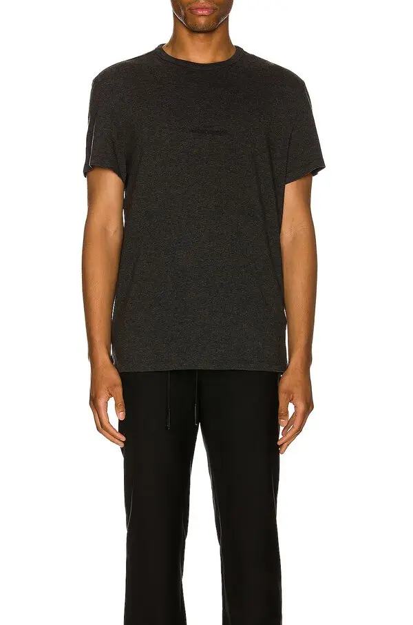 MAISON MARGIELA Upside Down Logo Tee - Charcoal