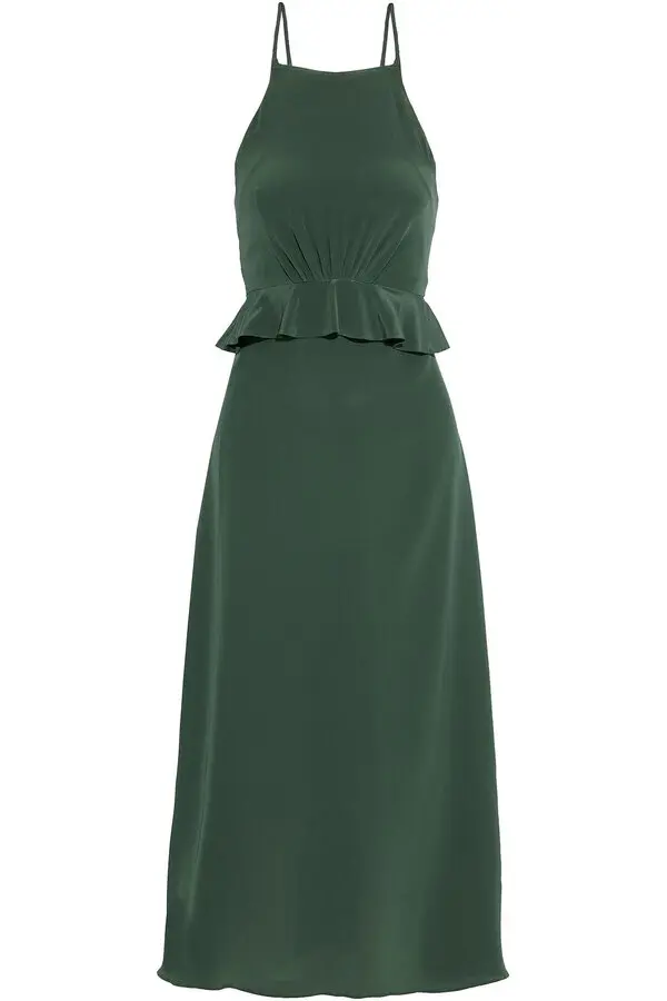 slim fit dress slacks Wedtrend Women Dark Green Junior Bridesmaid Dress A Line Ruched Spaghetti  Straps Sleeveless Wedding Guest Dress – WEDTREND