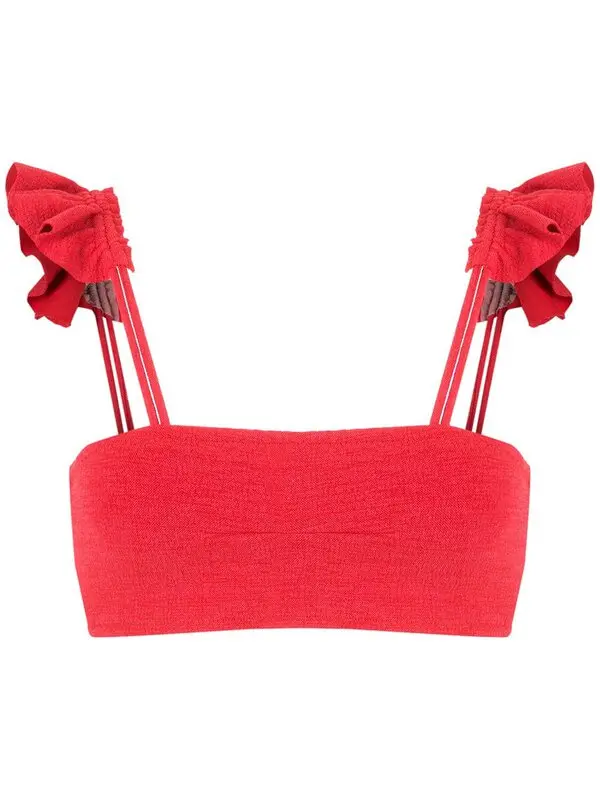 CLUBE BOSSA Zarbo Bikini Top - Red