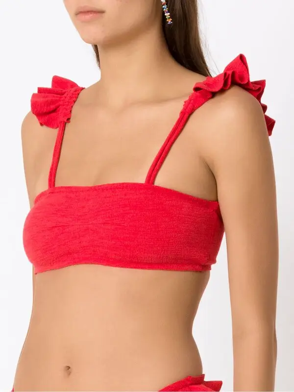 CLUBE BOSSA Zarbo Bikini Top - Red