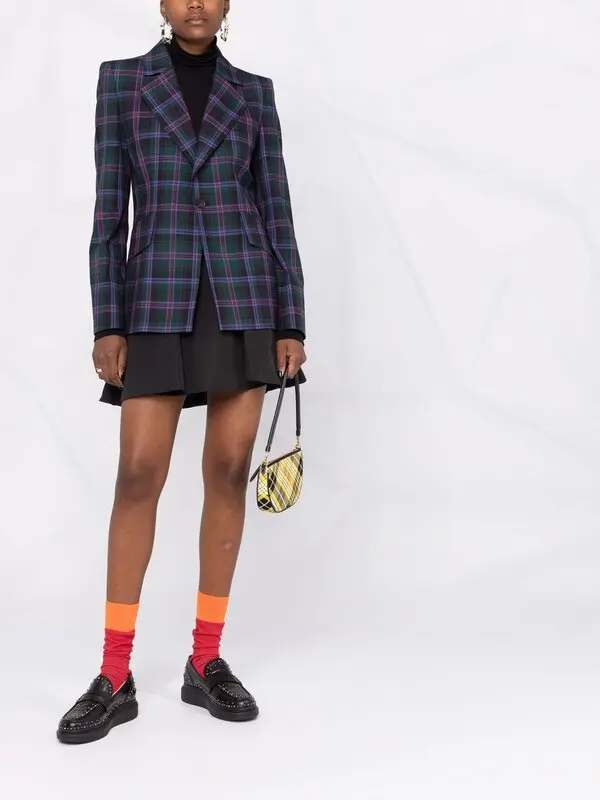 VIVIENNE WESTWOOD Single-breasted Plaid Blazer