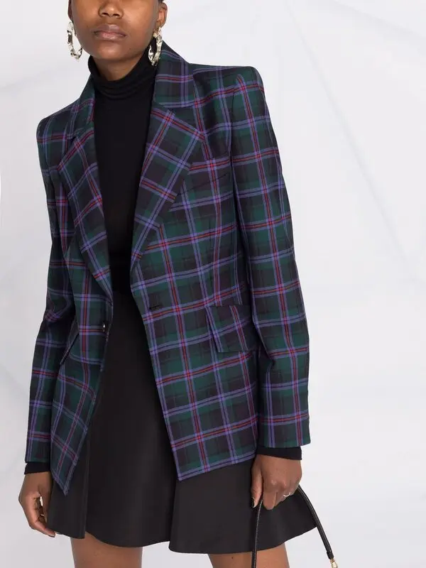VIVIENNE WESTWOOD Single-breasted Plaid Blazer