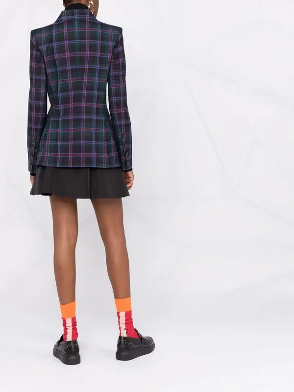VIVIENNE WESTWOOD Single-breasted Plaid Blazer