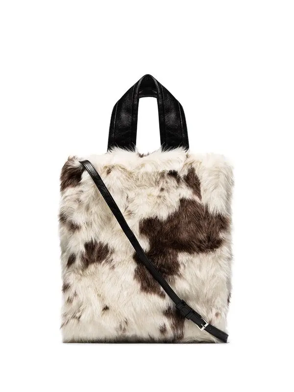 STAND STUDIO Leia Cow Print Tote