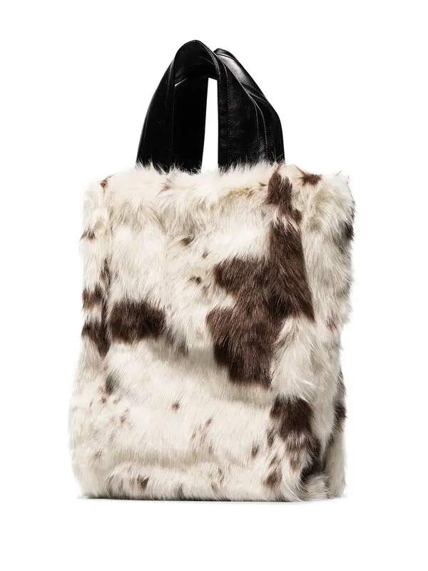 STAND STUDIO Leia Cow Print Tote