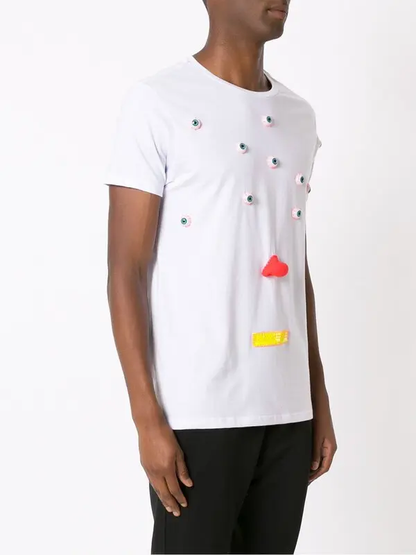 AMIR SLAMA Appliqué Cotton T-shirt