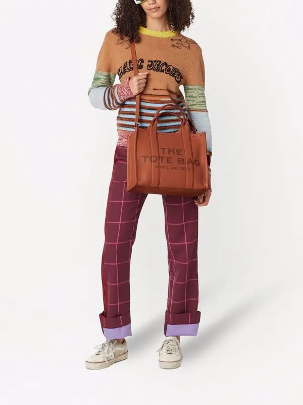 Marc Jacobs Leather Tote Bag - Brown