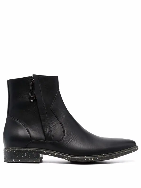 Off-White Paperclip Panelled Ankle Boots
