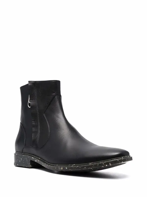 Off-White Paperclip Panelled Ankle Boots