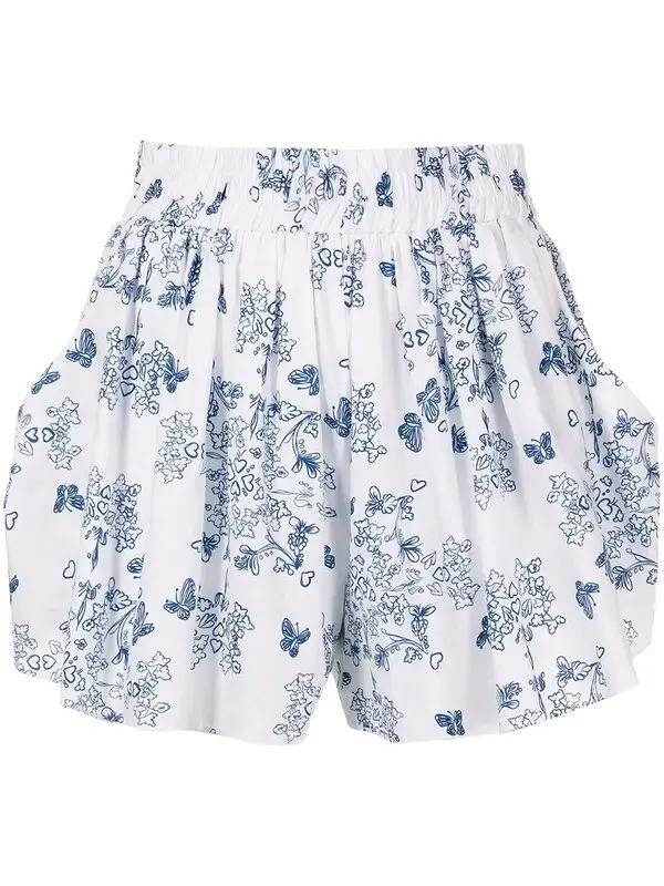 MACGRAW Story Porcelain Print Shorts