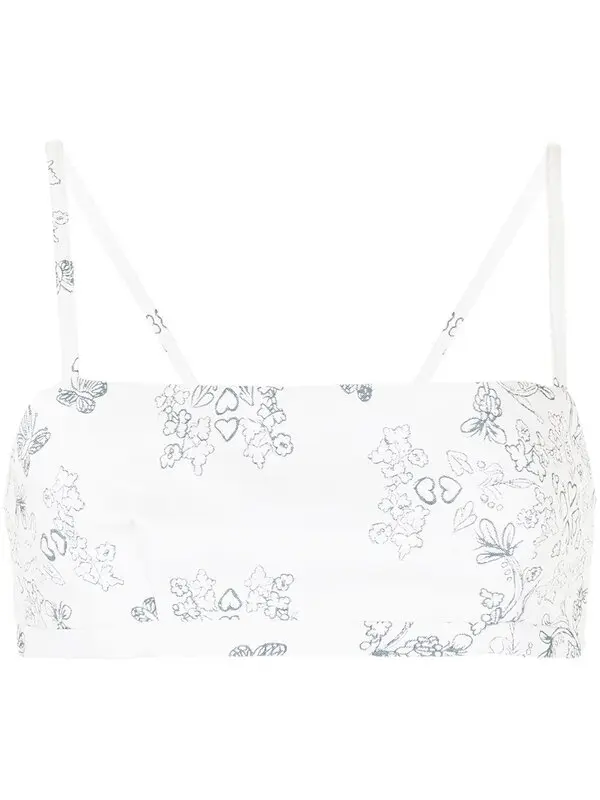 MACGRAW Abbey Printed Crop Top