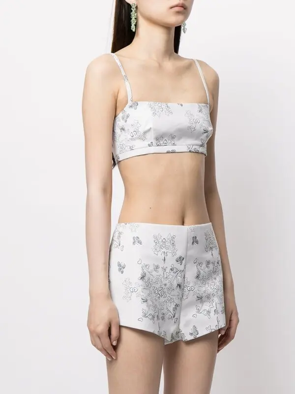 MACGRAW Abbey Printed Crop Top