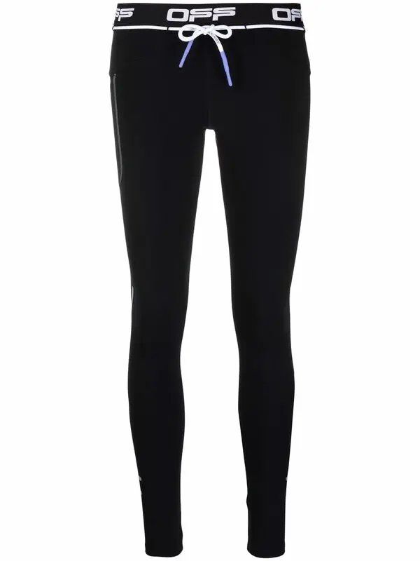Off-White Active Logo Leggings - Black
