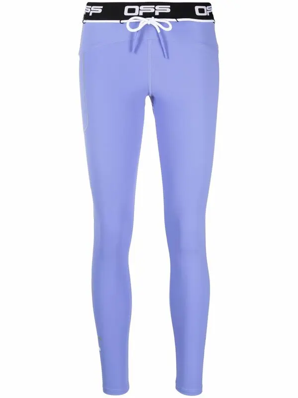 Off-White Active Logo Leggings - Purple