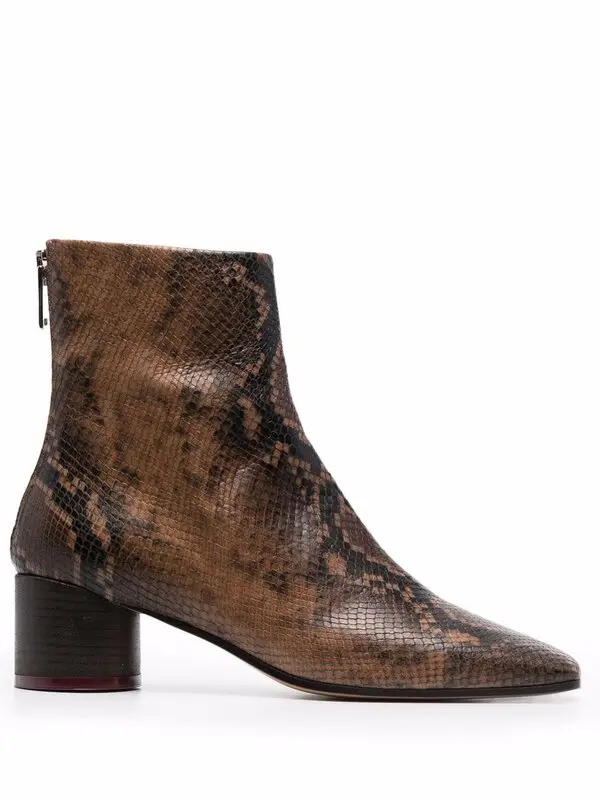 MAISON MARGIELA Snakeskin-effect Ankle Boots