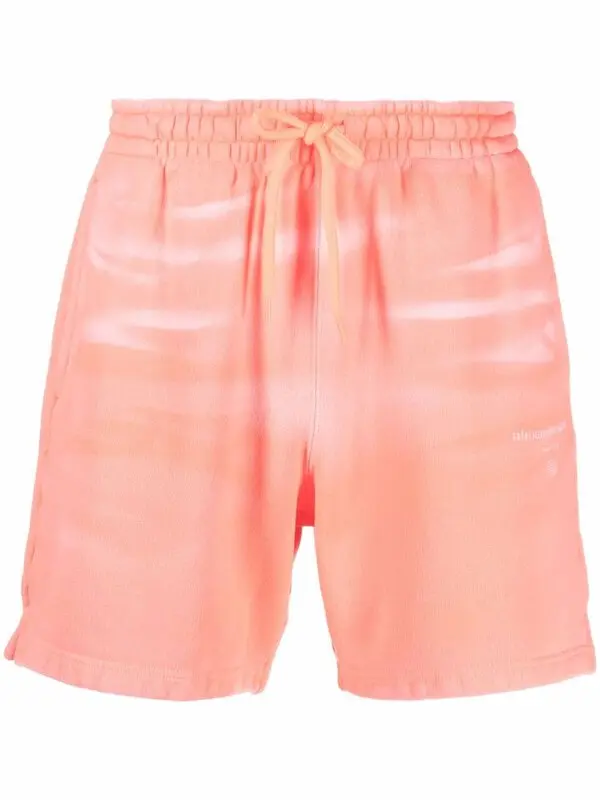 Alexander Wang Tie-dye Cotton Track Shorts