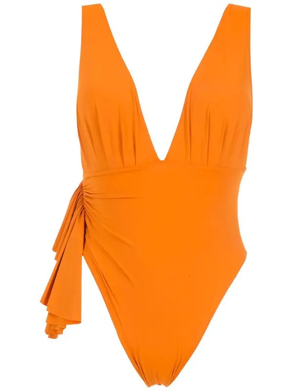 CLUBE BOSSA Unika High-leg Swimsuit - Orange
