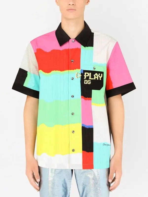 Dolce & Gabbana Graphic-print Short-sleeve Shirt