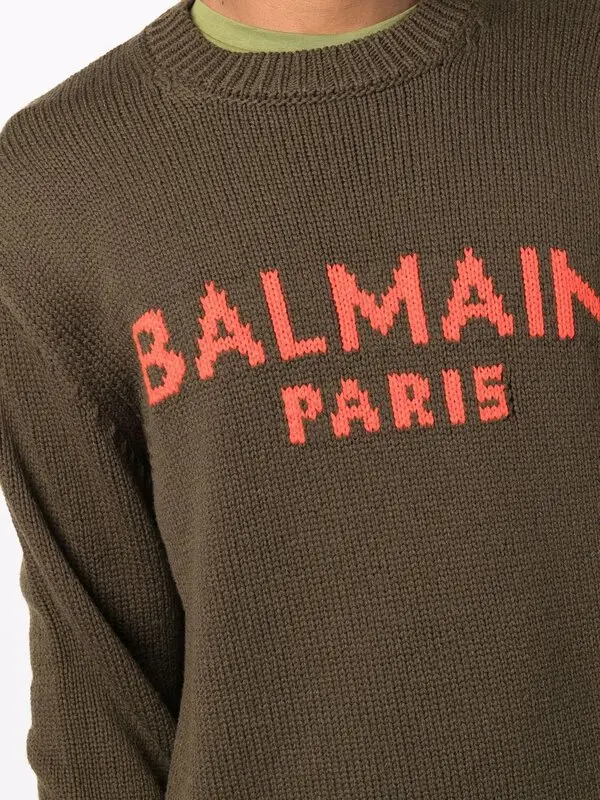 Balmain Logo Knit Jumper