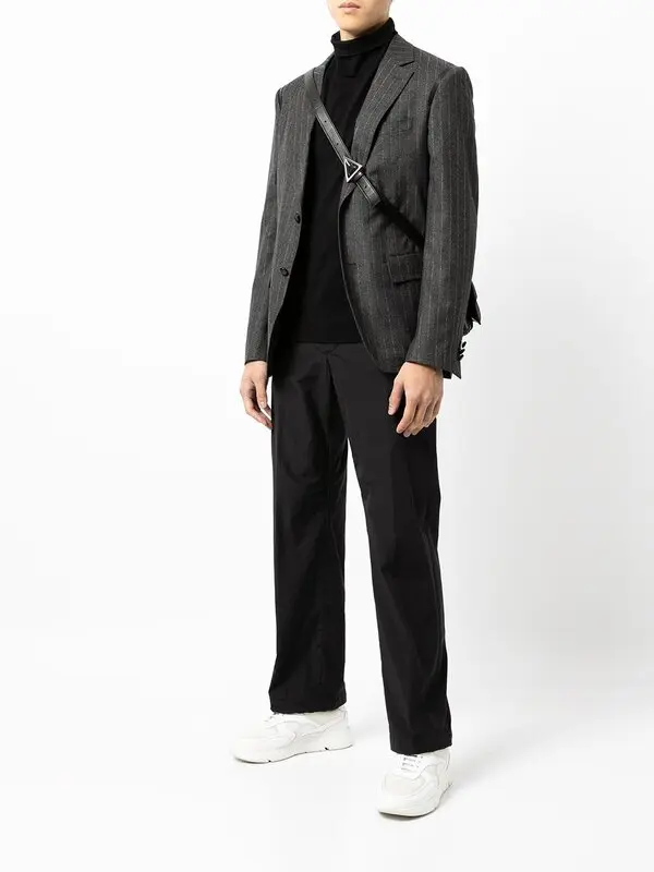 FERRAGAMO Leather-trim Suit Jacket
