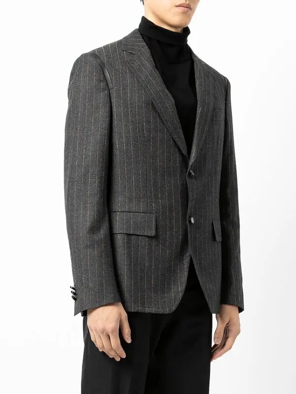 FERRAGAMO Leather-trim Suit Jacket