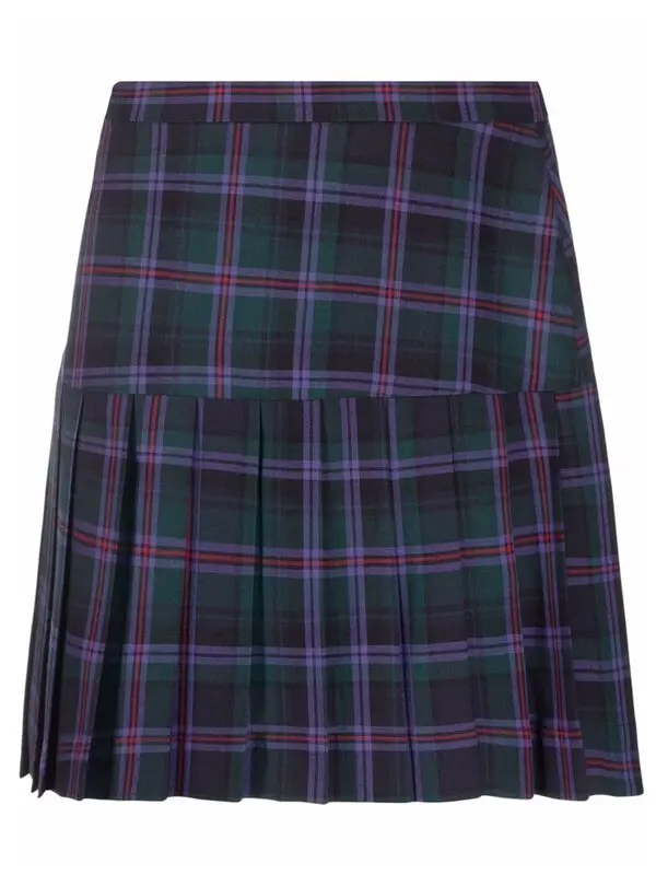 VIVIENNE WESTWOOD Summer Checked Pleated Kilt Skirt