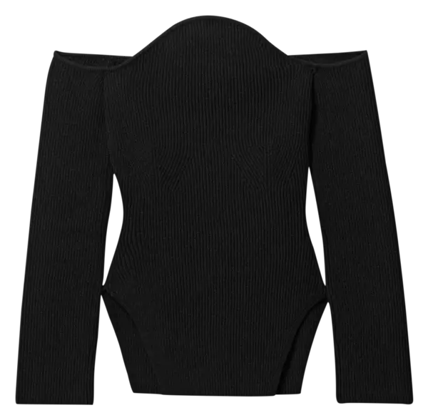 Khaite Maria Off-the-shoulder Sweater - Black