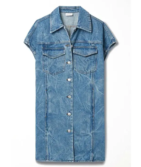 Dries Van Noten Oversized Denim Vest