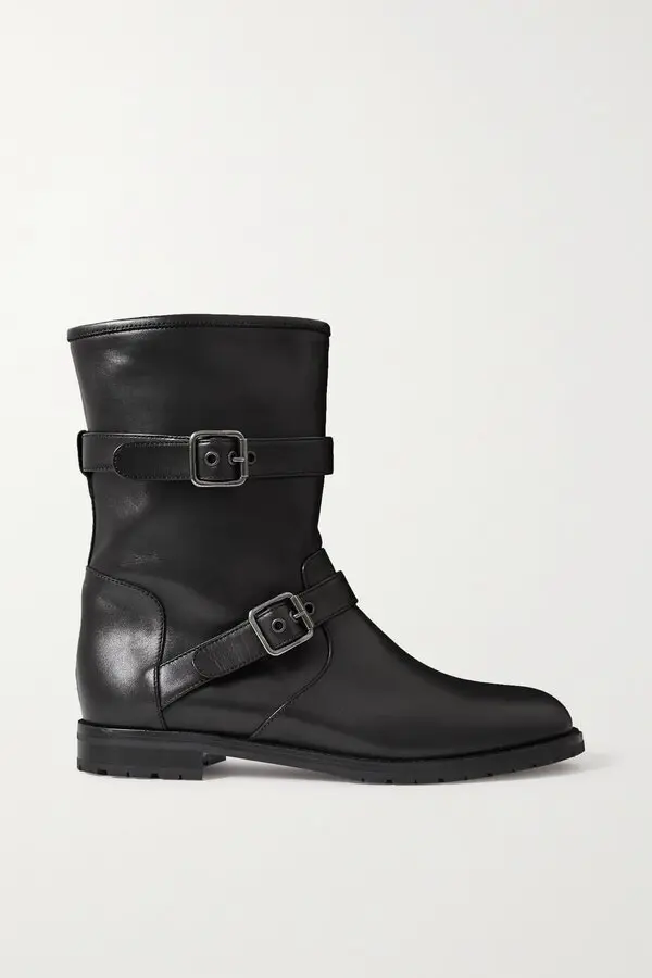 Manolo Blahnik Sulaltra Buckled Ankle Boots