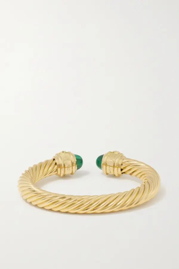 David Yurman Renaissance Malachite And Diopside Cuff