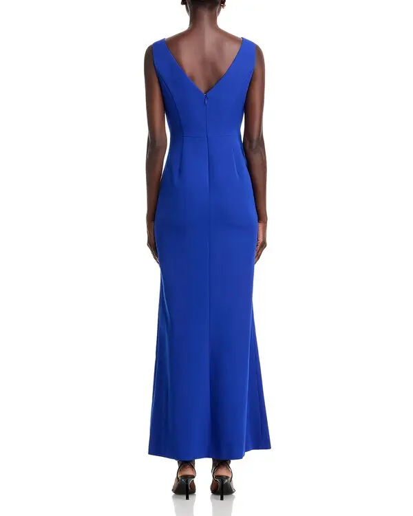 Eliza J Sleeveless Ruffled Gown - Cobalt