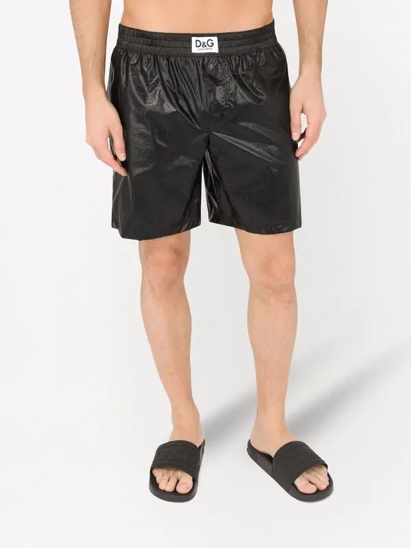 Dolce & Gabbana Logo-patch Swimming Shorts