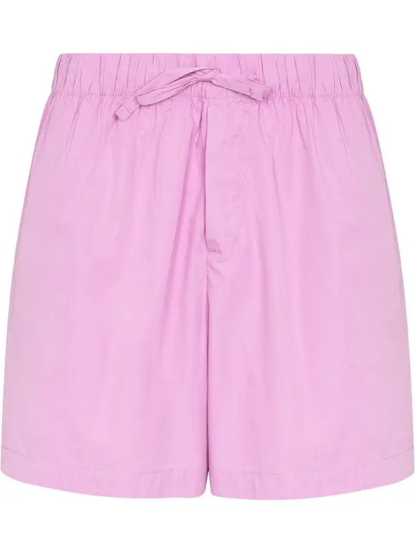 TEKLA High-waist Poplin Shorts - Purple