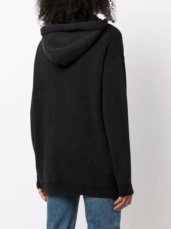 R13 Sonic Youth Bunny Oversize Hoodie - Black | Editorialist