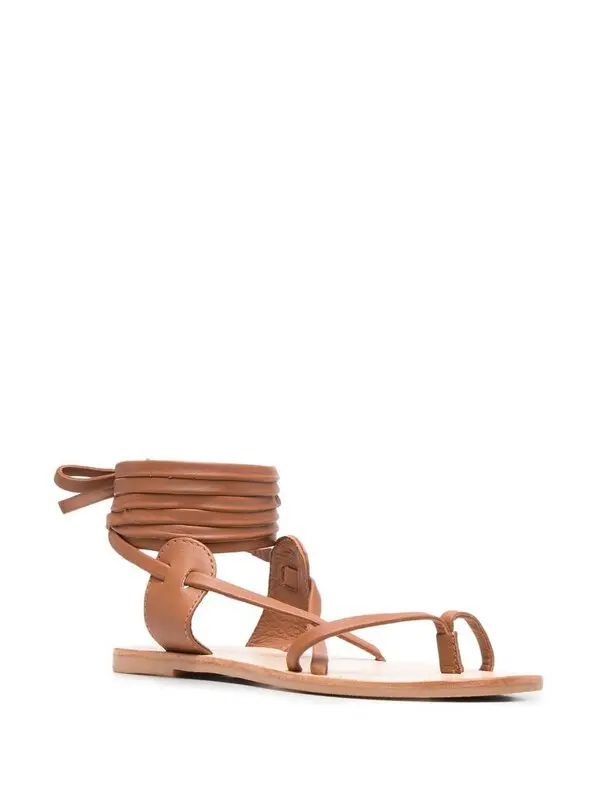 Manebí X Alex Rivière Leather Flat Sandals