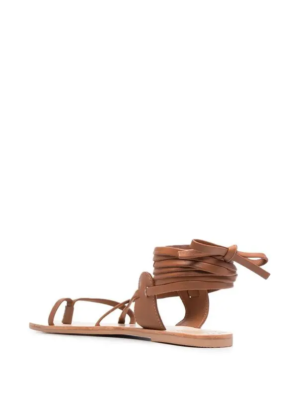 Manebí X Alex Rivière Leather Flat Sandals