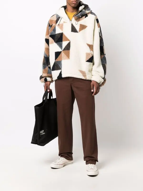 424 Fleece Geometric-detail Sweatshirt